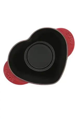 STAUB 1.75-quart Enameled Cast Iron Heart Baking Dish