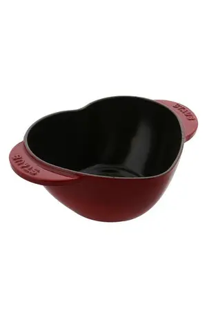 STAUB 1.75-quart Enameled Cast Iron Heart Baking Dish