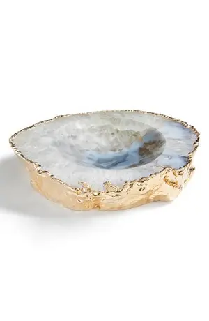ANNA NEW YORK Casca Quartz Bowl - Natural Gold