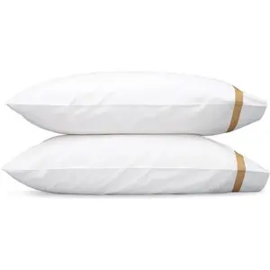 MATOUK Lowell 600 Thread Count Set Of 2 Pillowcases Bronze