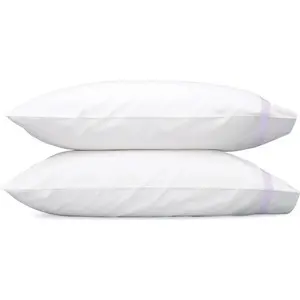 MATOUK Lowell 600 Thread Count Set Of 2 Pillowcases - Violet