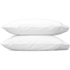 MATOUK Lowell 600 Thread Count Set Of 2 Pillowcases White/bone