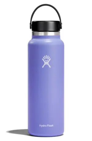 HYDRO FLASK 40-ounce Wide Mouth Cap Water Bottle Lupine
