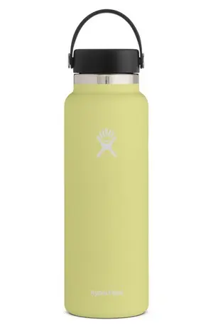 HYDRO FLASK 40-ounce Wide Mouth Cap Water Bottle Pineapple