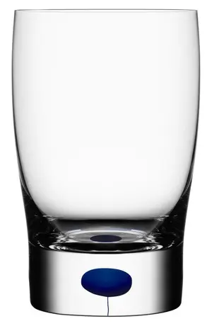 ORREFORS Intermezzo Crystal Tumbler - Clear/blue