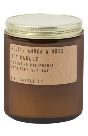 P.F. CANDLE CO. Soy Candle Amber And Moss