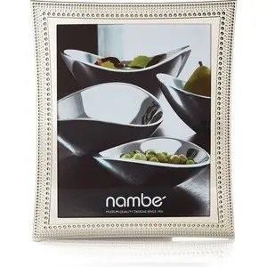 NAMBE Beaded Picture Frame - Silver