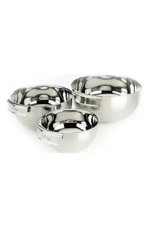 ALL-CLAD Set Of 3 Steel Mixing Bowls - Stainless