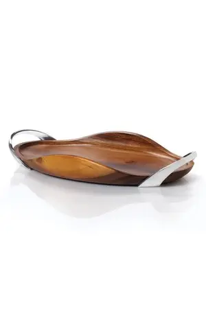 NAMBE Bella Wood Tray - Silver
