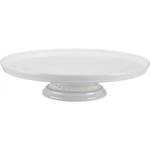 LE CREUSET Stoneware Cake Stand - White