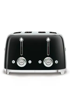 SMEG 50s Retro Style 4-slice Toaster - Black