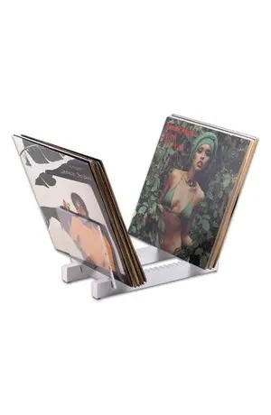 BEY-BERK Axel Vinyl Record Holder White