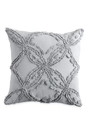 PERI HOME Metallic Chenille Pillow Grey