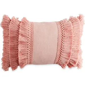 PERI HOME Fringe Pillow Blush