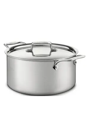 ALL-CLAD D5® 8-quart Stockpot With Lid - Stainless Steel