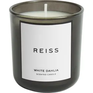 REISS White Dahlia Scented Candle - Black
