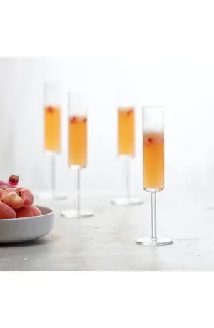 ZWIESEL GLAS Schott Zwiesel Tritan Modo Set Of 4 Champagne Flutes