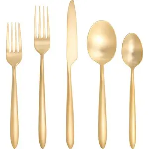 FORTESSA Velo 20-piece Flatware Set - Gold