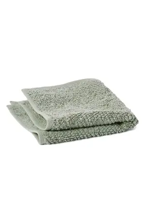 COYUCHI Air Weight® Set Of 6 Organic Cotton Washcloths Jade