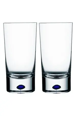 ORREFORS Intermezzo' Tumblers - Clear/blue