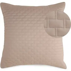BEDVOYAGE Quilted Sham - Champagne