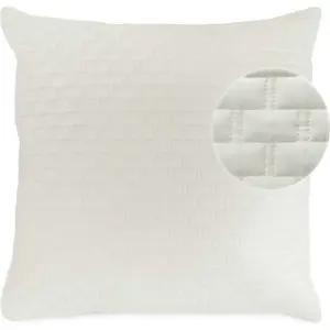 BEDVOYAGE Quilted Sham - Ivory
