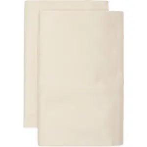 Nordstrom 400 Thread Count Organic Cotton Pillowcases Beige Oatmeal