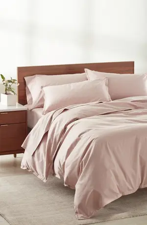 Nordstrom 400 Thread Count Organic Cotton Pillowcases - Pink Sepia