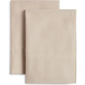 Nordstrom 400 Thread Count Organic Cotton Pillowcases Tan Thread