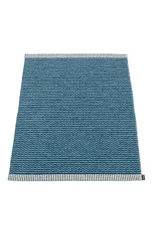 PAPPELINA Mono Rug Ocean Blue