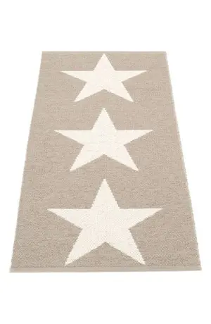 PAPPELINA Viggo Star Pattern Indoor/outdoor Rug - Mud