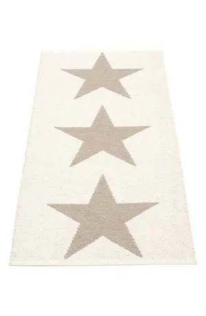 PAPPELINA Viggo Star Pattern Indoor/outdoor Rug - Mud
