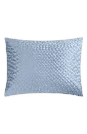 MATOUK Basket Weave Sham Hazy Blue