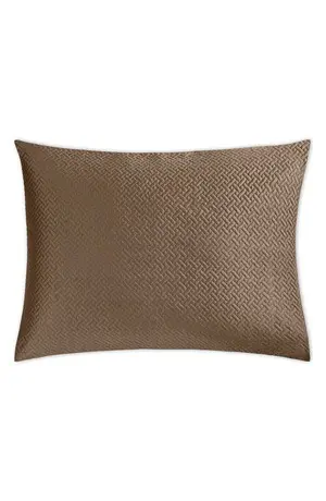 MATOUK Basket Weave Sham Mocha