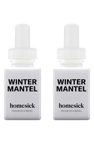 PURA X Homesick 2-pack Diffuser Fragrance Refills Winter Mantel