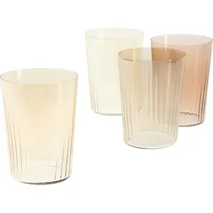 LSA Set Of 4 Gems Tumblers - Brown