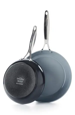 GREENPAN Valencia Pro 10-inch & 12-inch Anodized Aluminum Ceramic Nonstick Frying Pan Set