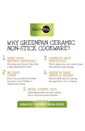 GREENPAN Valencia Pro 10-inch & 12-inch Anodized Aluminum Ceramic Nonstick Frying Pan Set