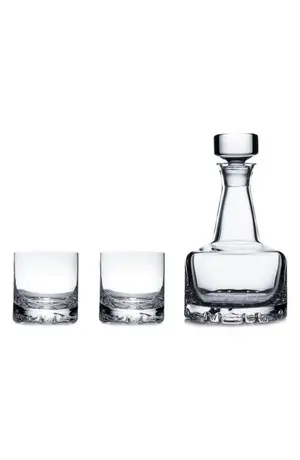 ORREFORS Erik Crystal Decanter & Tumbler Set - No Color