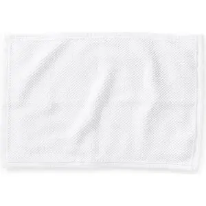 COYUCHI Pebbled Organic Cotton Bath Mat - Alpine White