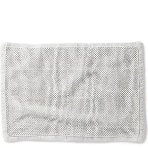 COYUCHI Pebbled Organic Cotton Bath Mat Fog