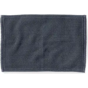 COYUCHI Pebbled Organic Cotton Bath Mat Shadow