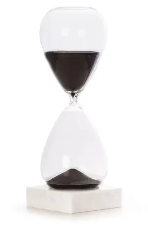 BEY-BERK 90-minute Hourglass Sand Timer - Black