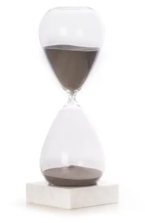 BEY-BERK 90-minute Hourglass Sand Timer - Grey