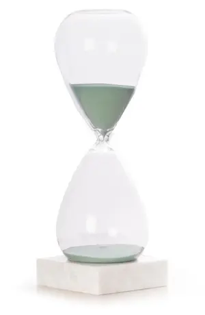BEY-BERK 90-minute Hourglass Sand Timer - Light Blue