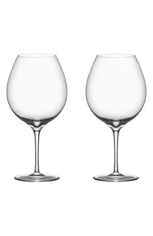 ORREFORS Premier Set Of 2 Pinot Noir Glasses - Clear