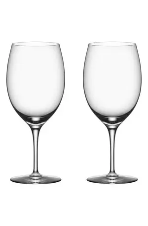 ORREFORS Premier Set Of 2 Cabernet Glasses - Clear