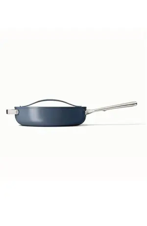 CARAWAY Nontoxic Ceramic Nonstick Sauté Pan With Lid - Navy