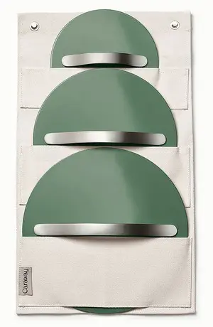 CARAWAY Non-toxic Ceramic Non-stick 7-piece Cookware Set With Lid Storage - Sage