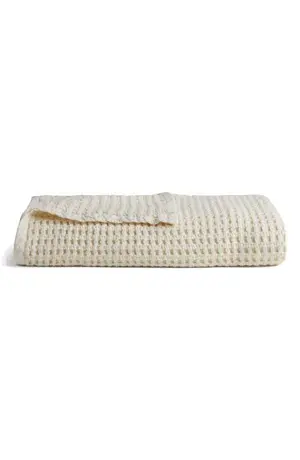 PARACHUTE Waffle Cotton Throw Blanket - Cream